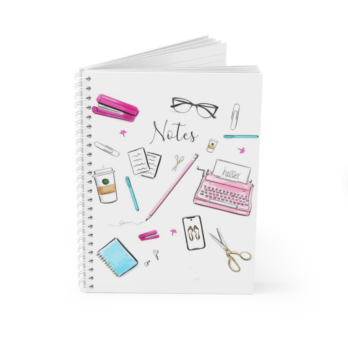 Office Supplies Soft Cover Notebook – Melsy's Illustrations