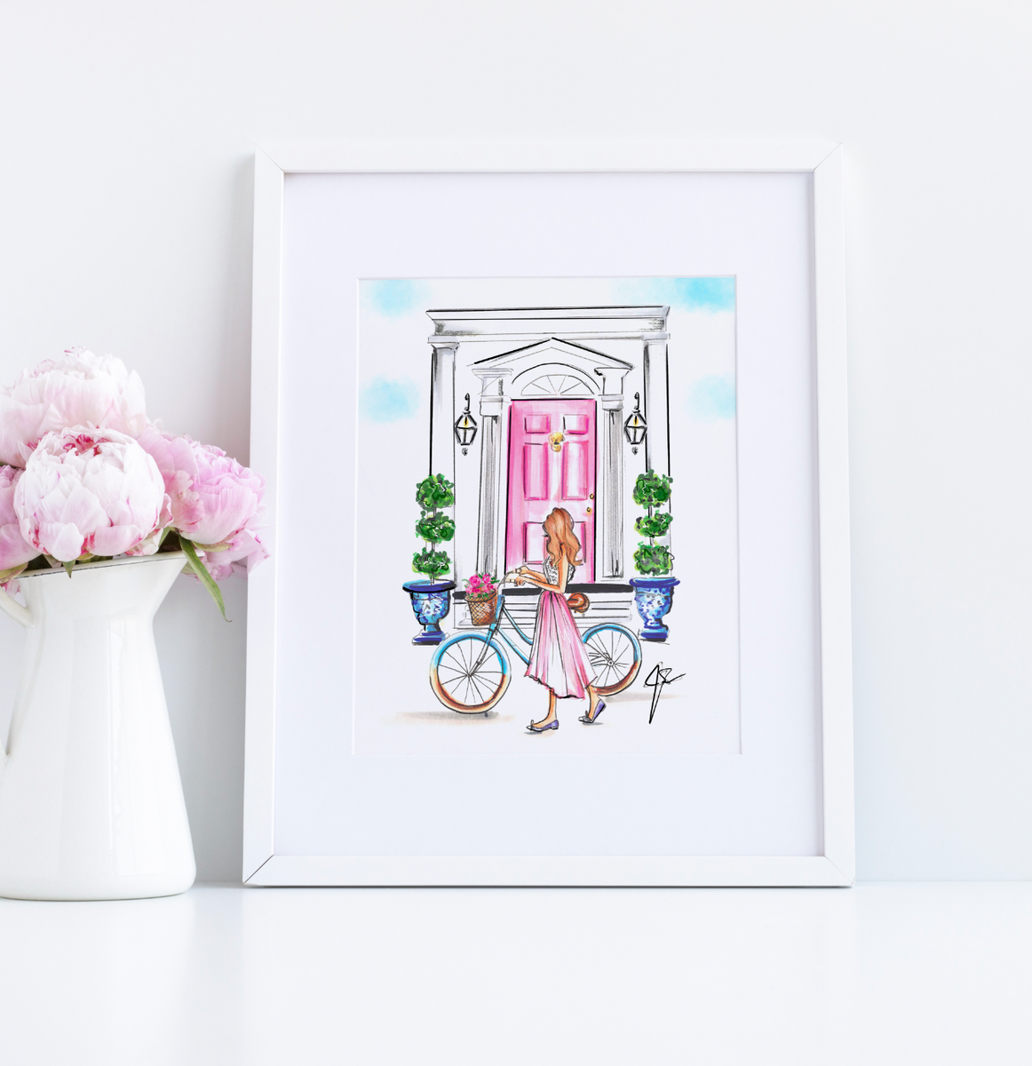 The Pink Door Art Print – Melsy's Illustrations