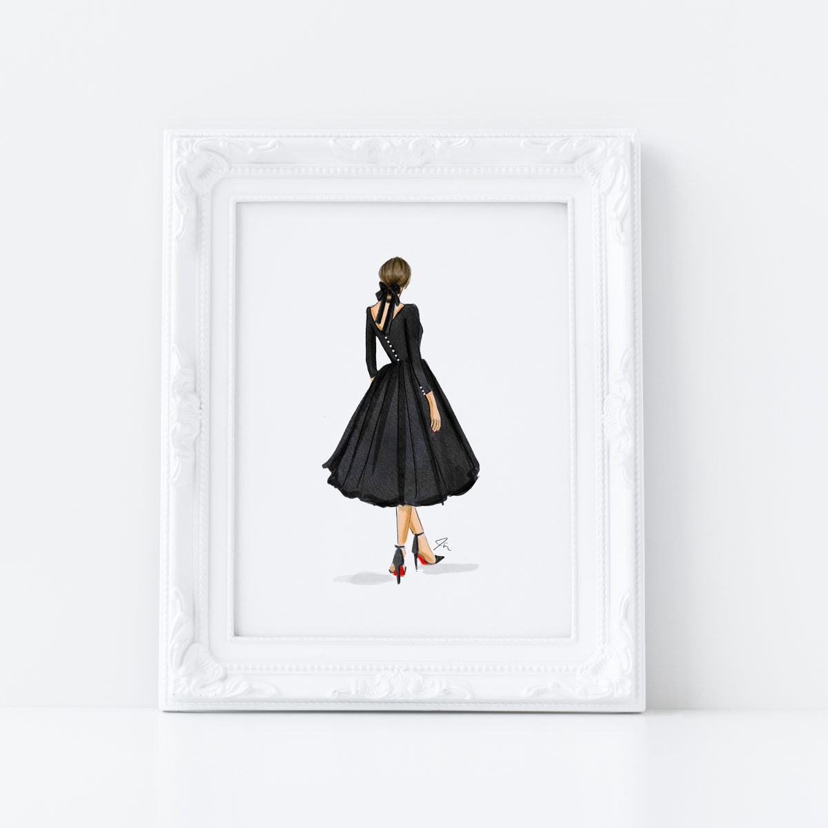 Demure Art Print – Melsy's Illustrations