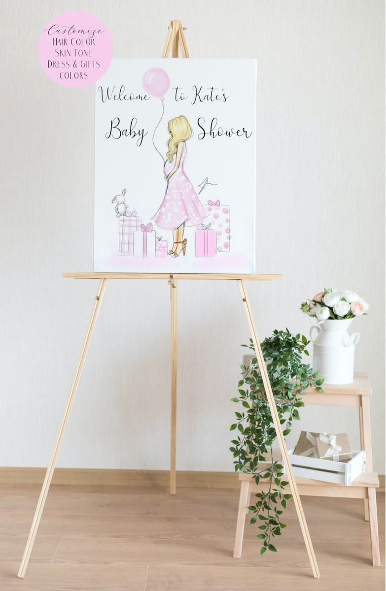 Custom 20x24 Baby Shower Sign (Digital Download or Hard Copy Available ...
