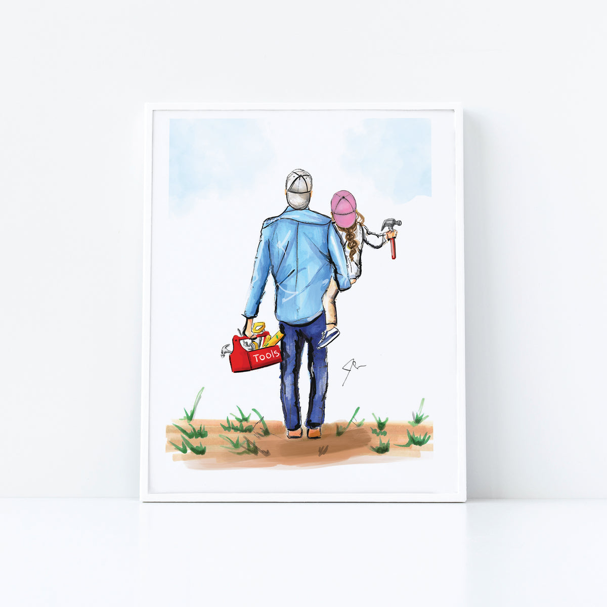 Semi-Custom My Little Handy Girl - Daughter Art Print – Melsy's ...