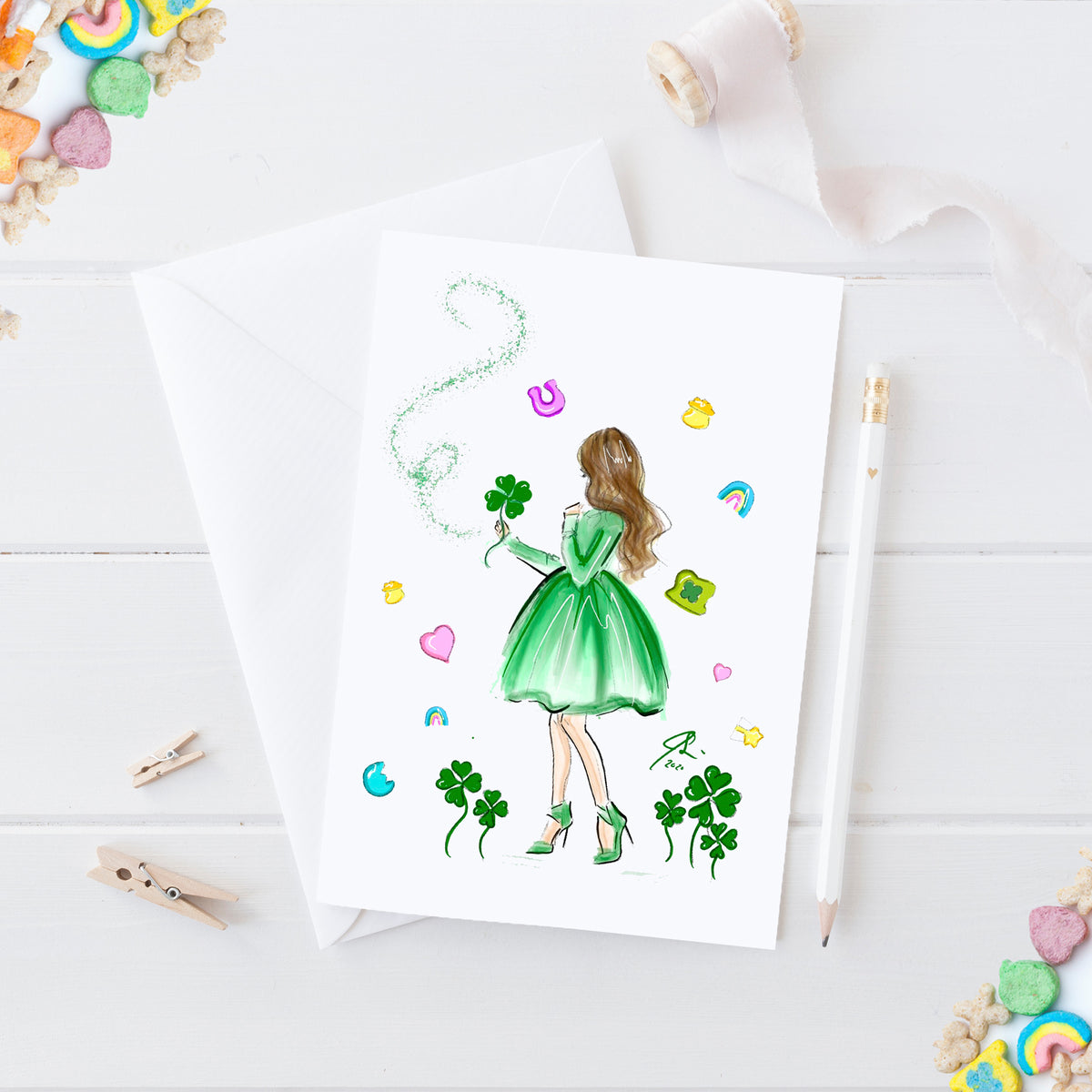 Lucky Charm Card – Melsy's Illustrations