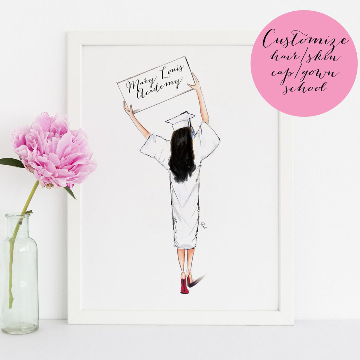 The Grad Art Print – Melsy's Illustrations